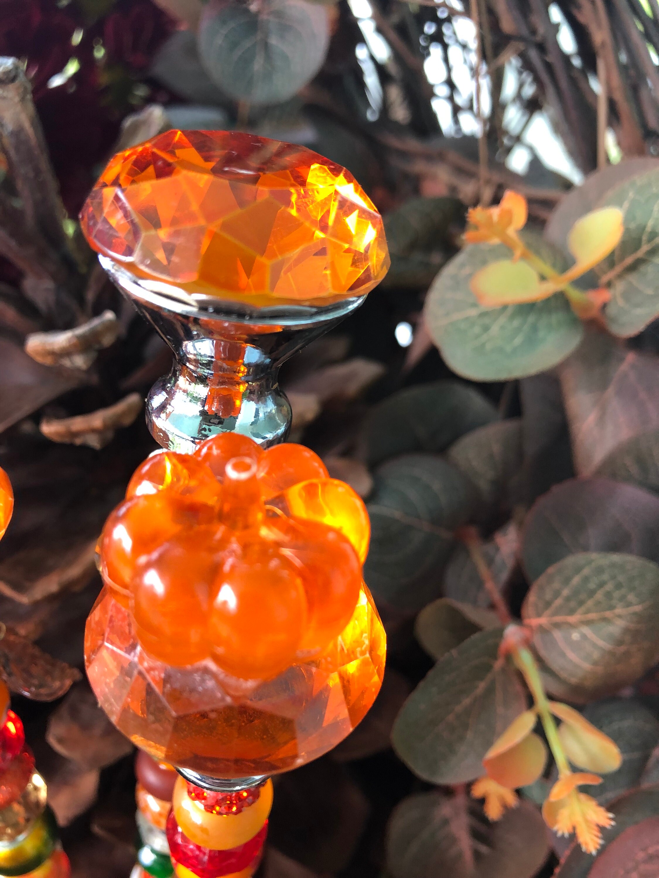 SALE AUTUMN Sparkly Garden Rods - Etsy