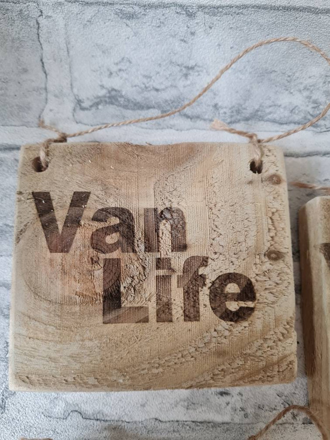 Van Life. Rustic Wooden Sign to Hang in Your Van, Camper, Trailer Tent ...