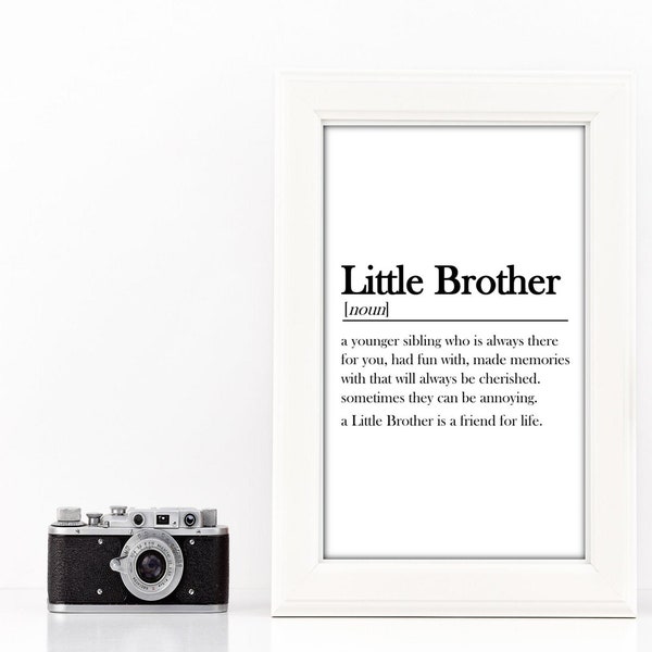 Brother Definition - Etsy