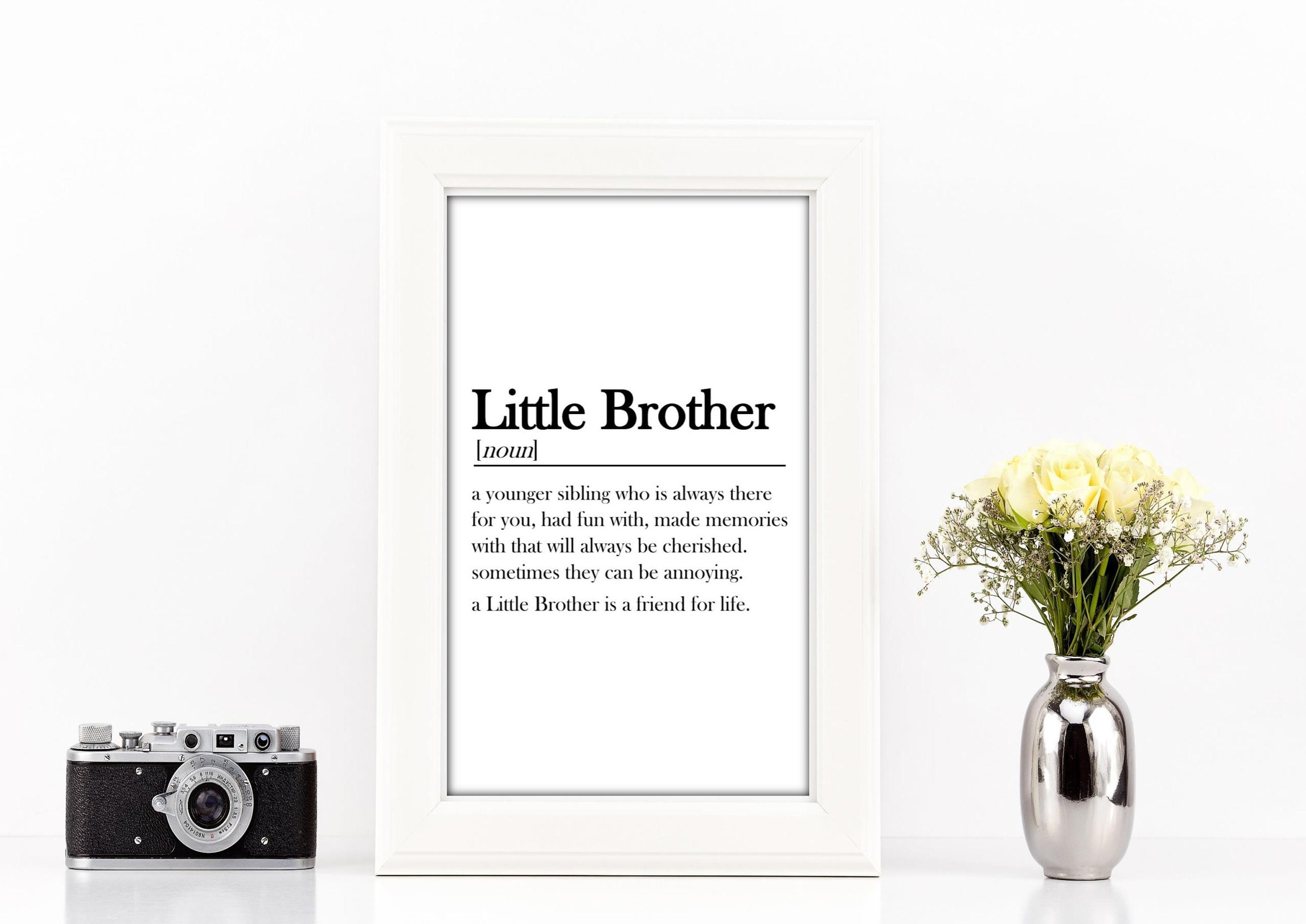 Little Brother Definition Dictionary Quote Print Birthday Etsy UK Little Brother Definition Dictionary Quote Print Birthday Etsy UK