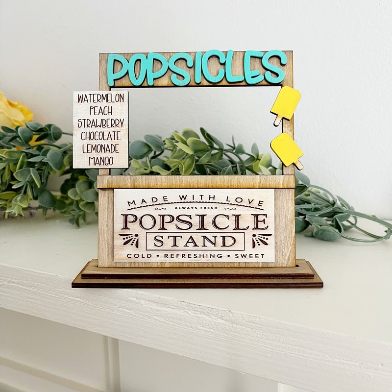 Wooden Popsicle - Etsy
