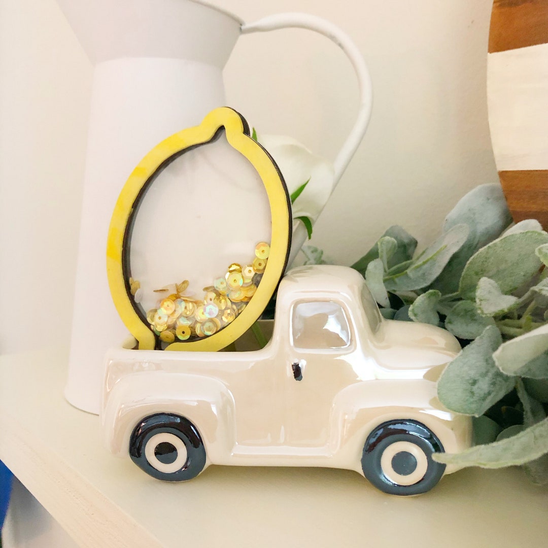 Mini Lemon Shaker Sign – Summer Tiered Tray Decor – Handmade Yellow ...