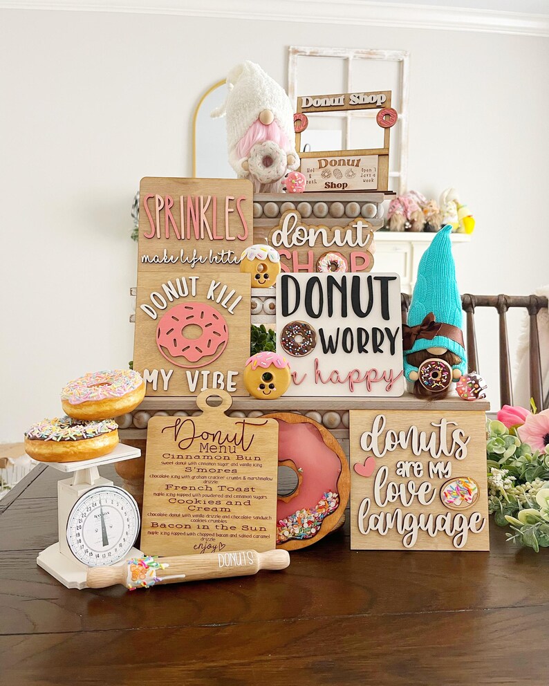Mini Donut Shop Stand – Tiered Tray Bakery Decor - Etsy