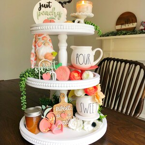 Sweet Peach Window for Tiered Trays - Etsy