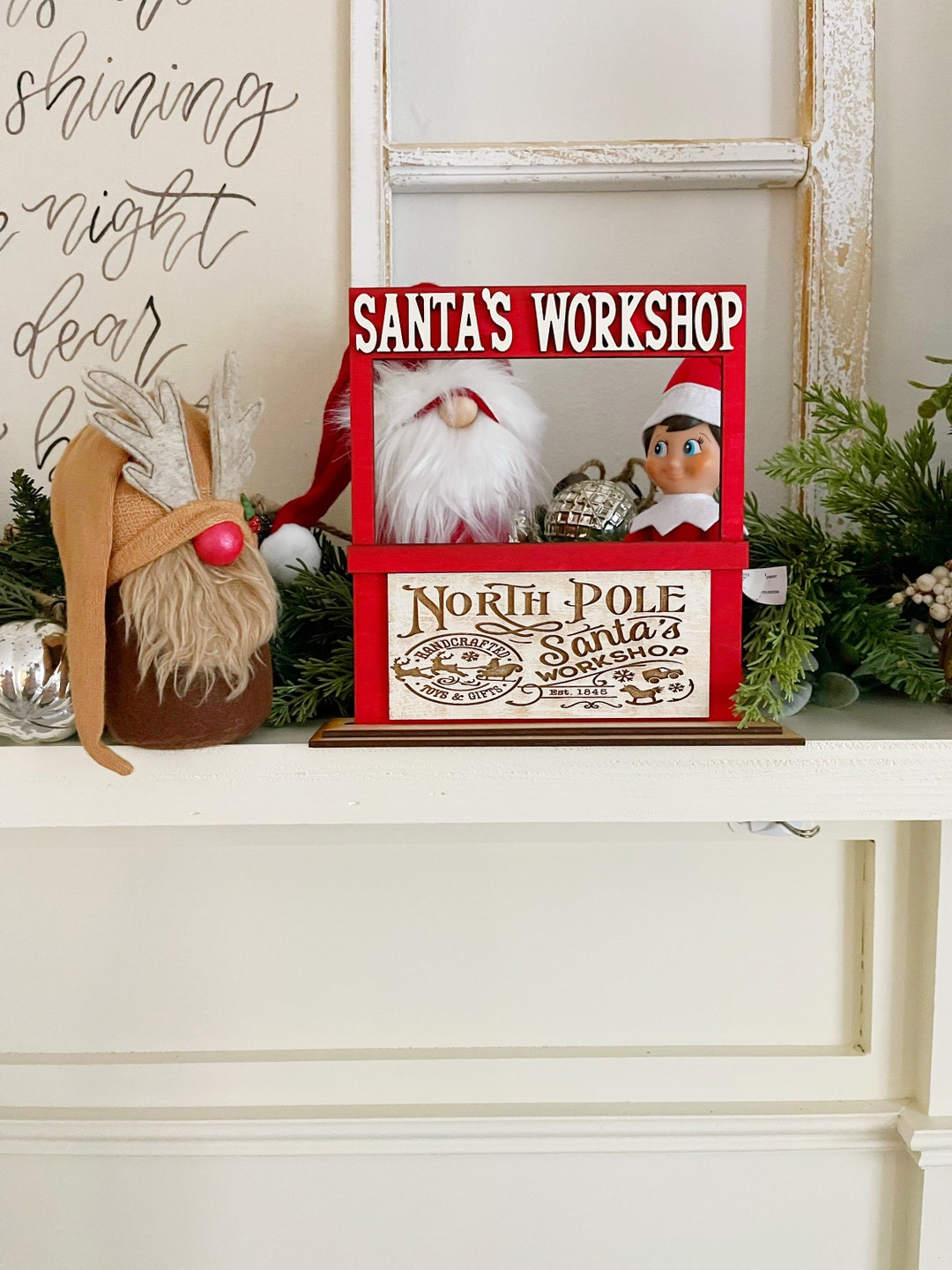 Santas Workshop Stand, Elf Sized Stand, Santas Workshop, Santas Elves ...