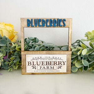 Blueberry Farm Stand, Spring Decor, Blueberry Tiered Tray Theme, Summer ...