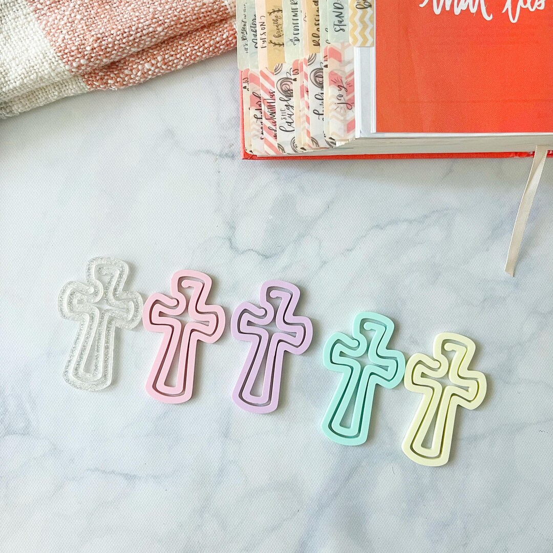 Pastel Cross Paper Clips – Bible Journaling, Christian Gifts - Etsy