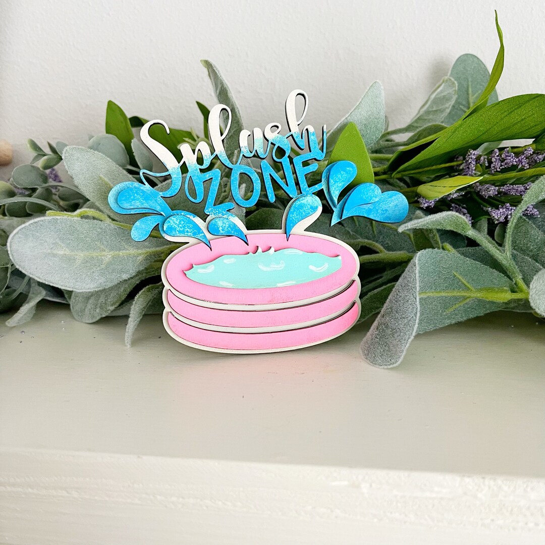 Splash Zone Summer Sign, Summer Theme, Summer Tiered Tray - Etsy