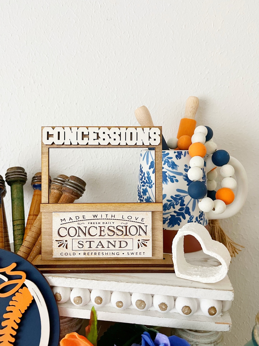 Concession Stand Mini Sign – Ballpark Snack Bar Tiered Tray Decor ...