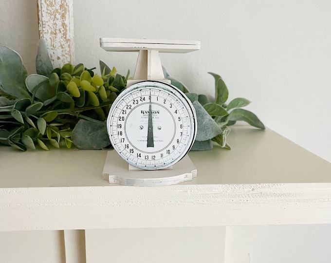 Decorative Counter Scale Farmhouse Antiqued Finish - Etsy