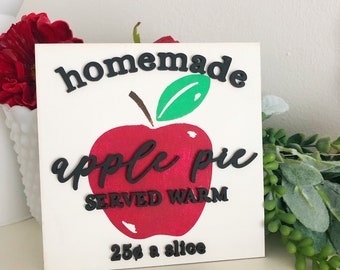 Apple Pie Sign - Etsy
