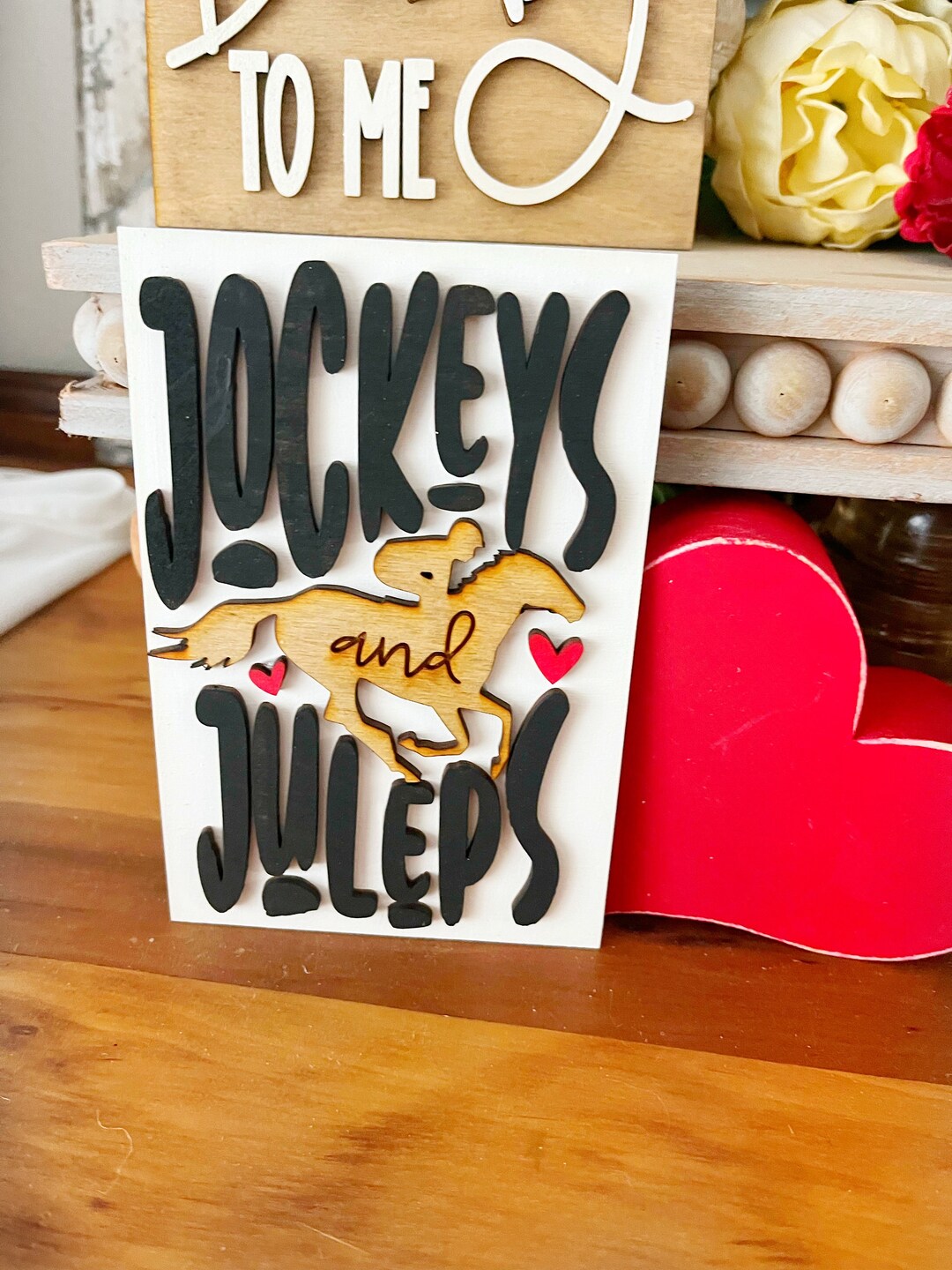 Jockeys and Juleps Sign: Kentucky Derby Tiered Tray Decor - Etsy
