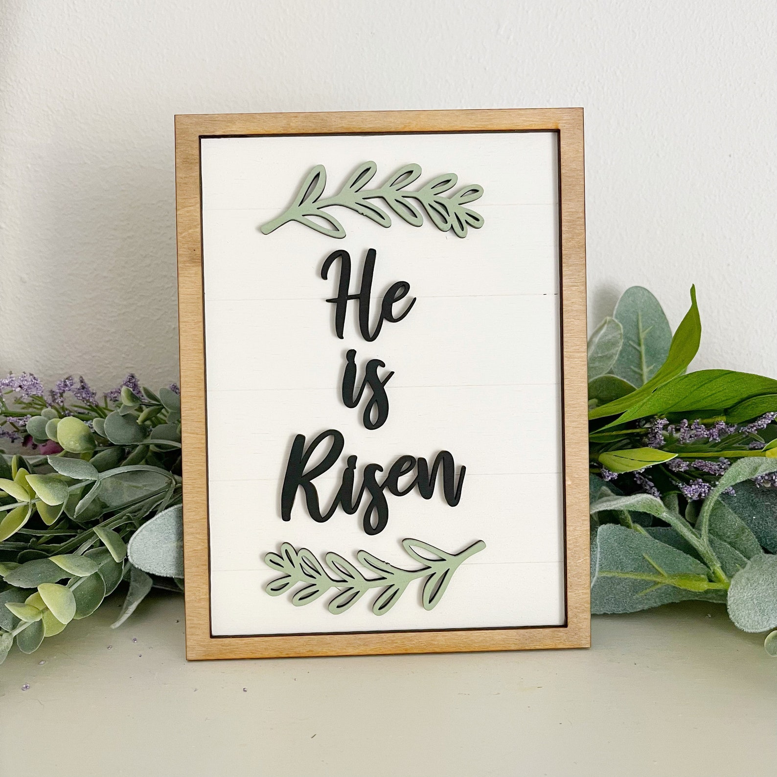 He is Risen Sign - Etsy