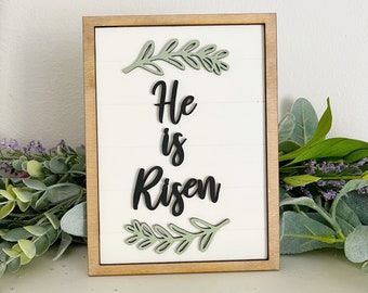 He is Risen Sign | Etsy