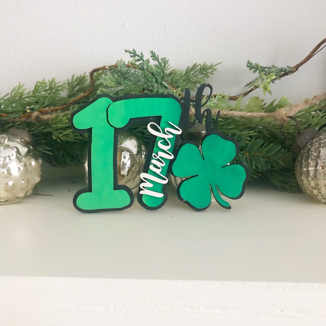 March 17th Sign, Tiered Tray Decor, St Patricks Day Sign, St Pattys Day ...