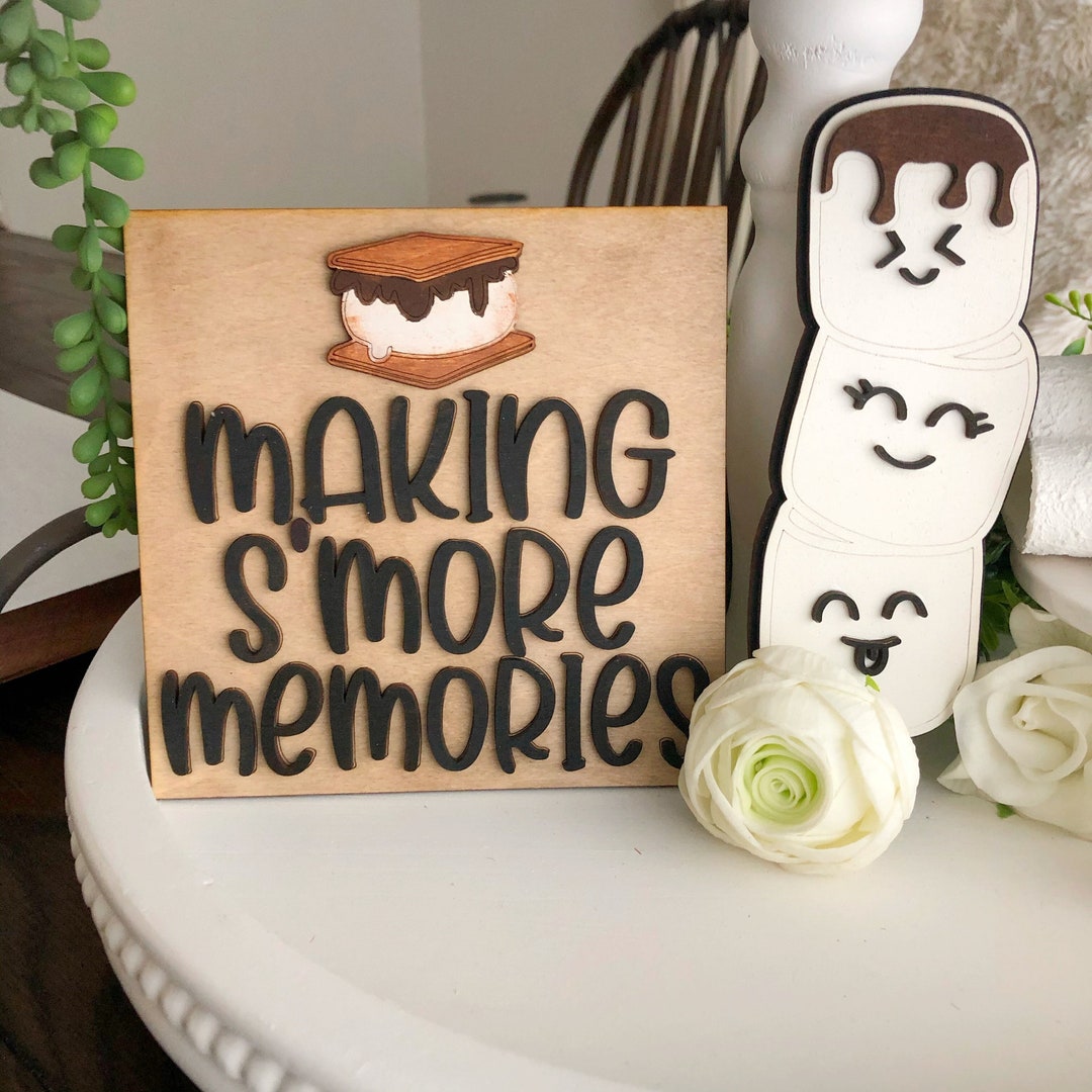 Making Smore Memories Sign Smores Tiered Tray Summer - Etsy