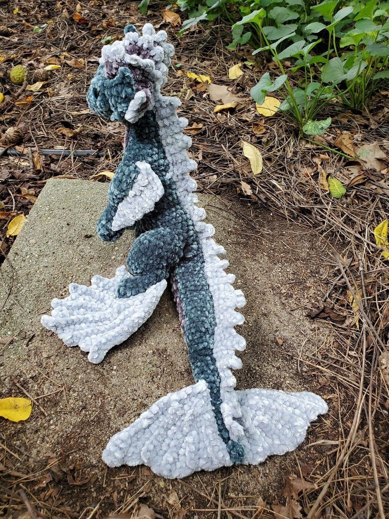 Large Snuggly Water Elemental Dragon - Etsy