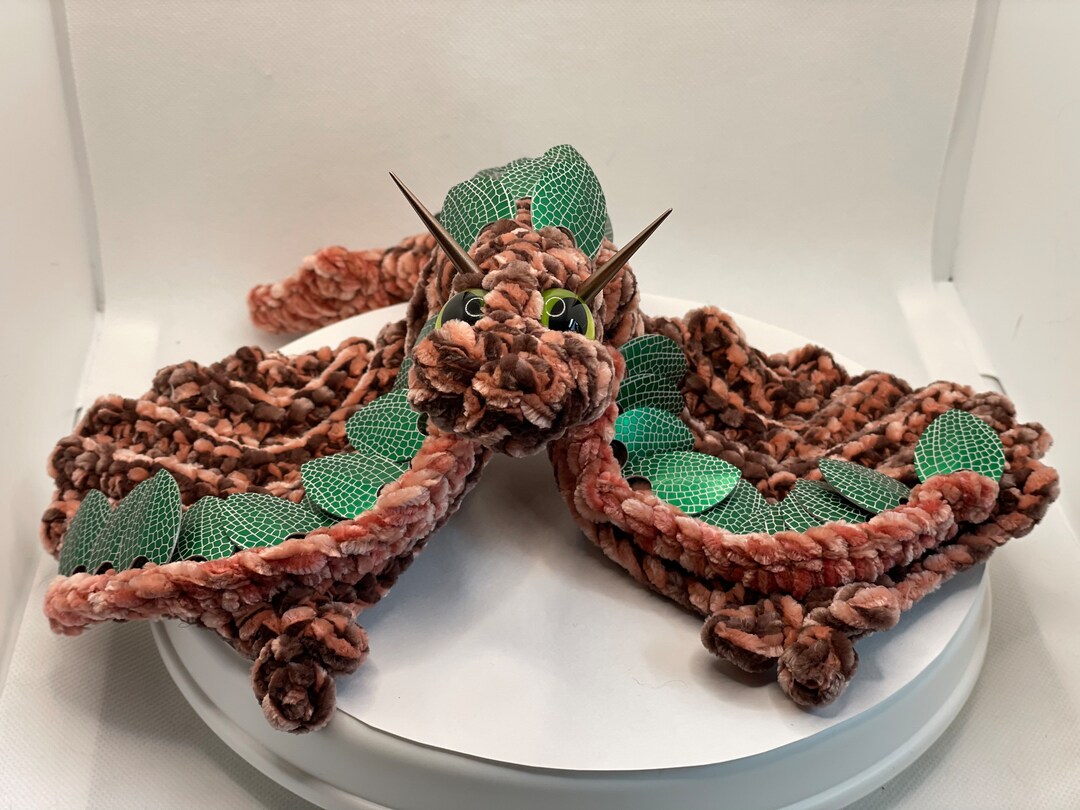 Large Velvet Scaled Amphiptere Dragon - Etsy