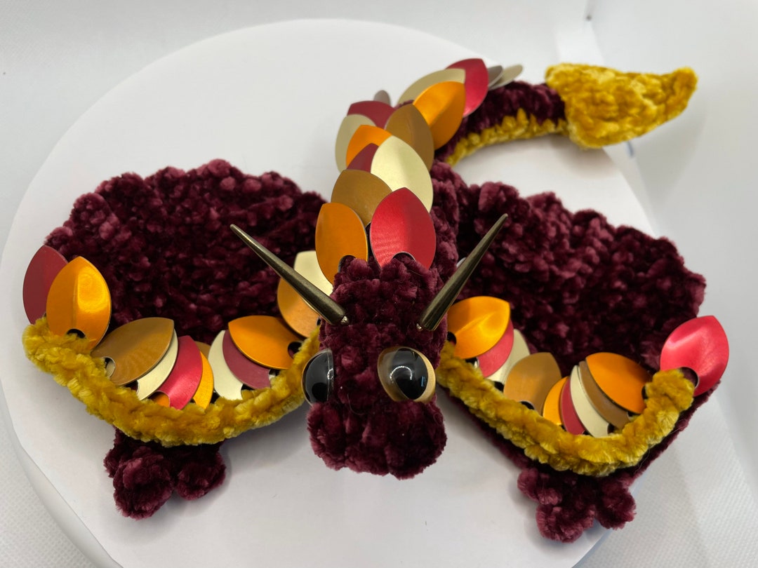 Velvet Scaled Amphiptere Dragon - Etsy