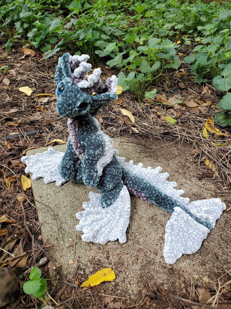 Large, Snuggly Water Elemental Dragon - Etsy