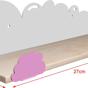 Cute Cloud Shelf Kids Room Decoration Design Storage Display Wall ...