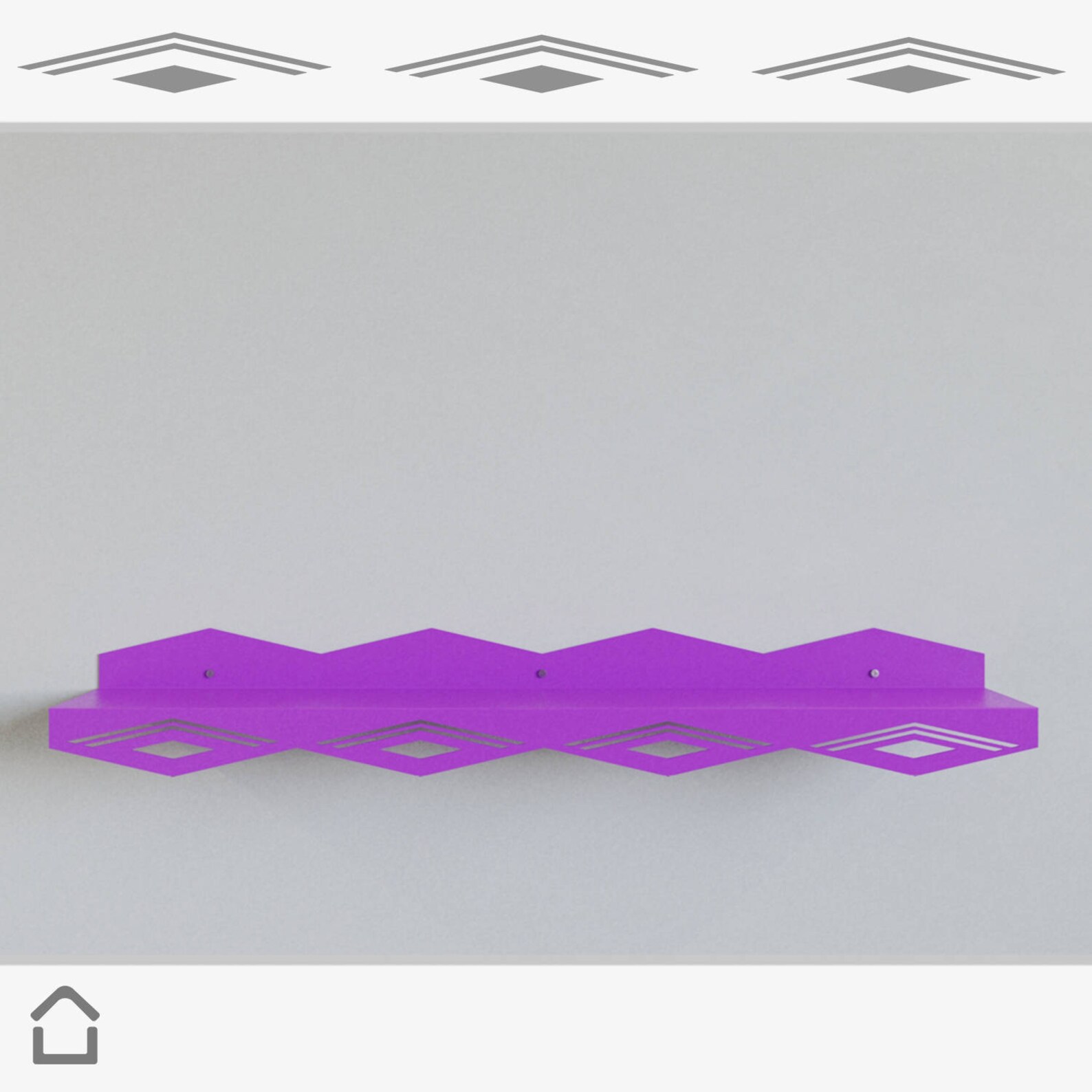 Wall Laser Cut Shelf Geometric for Kitchen/bedroom/livingroom/coffee ...