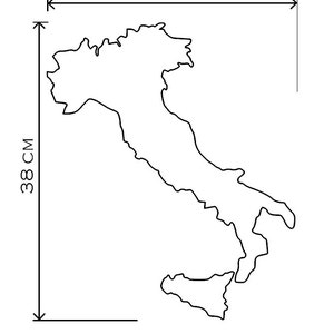 Italy Outline Wall Decoration - Etsy