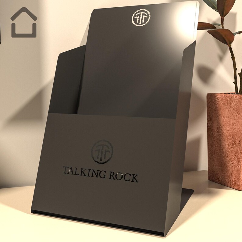 Custom Logo Handmade Metal Brochure Display Holder/black Color ...