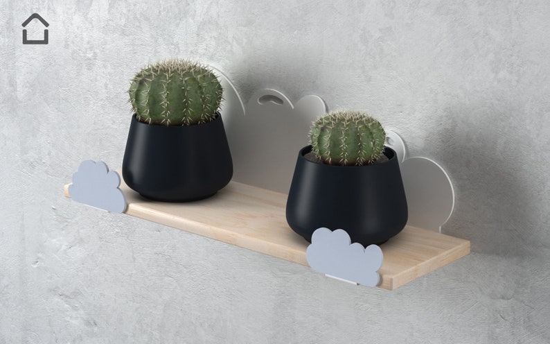 Cute Cloud Shelf Kids Room Decoration Design Storage Display Wall ...