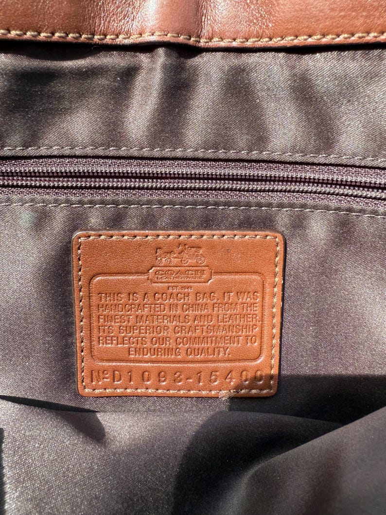 Vintage Leather Coach Handbag - Etsy