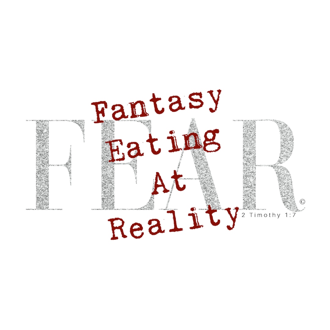FEAR Rectangle White Background Sticker - Etsy