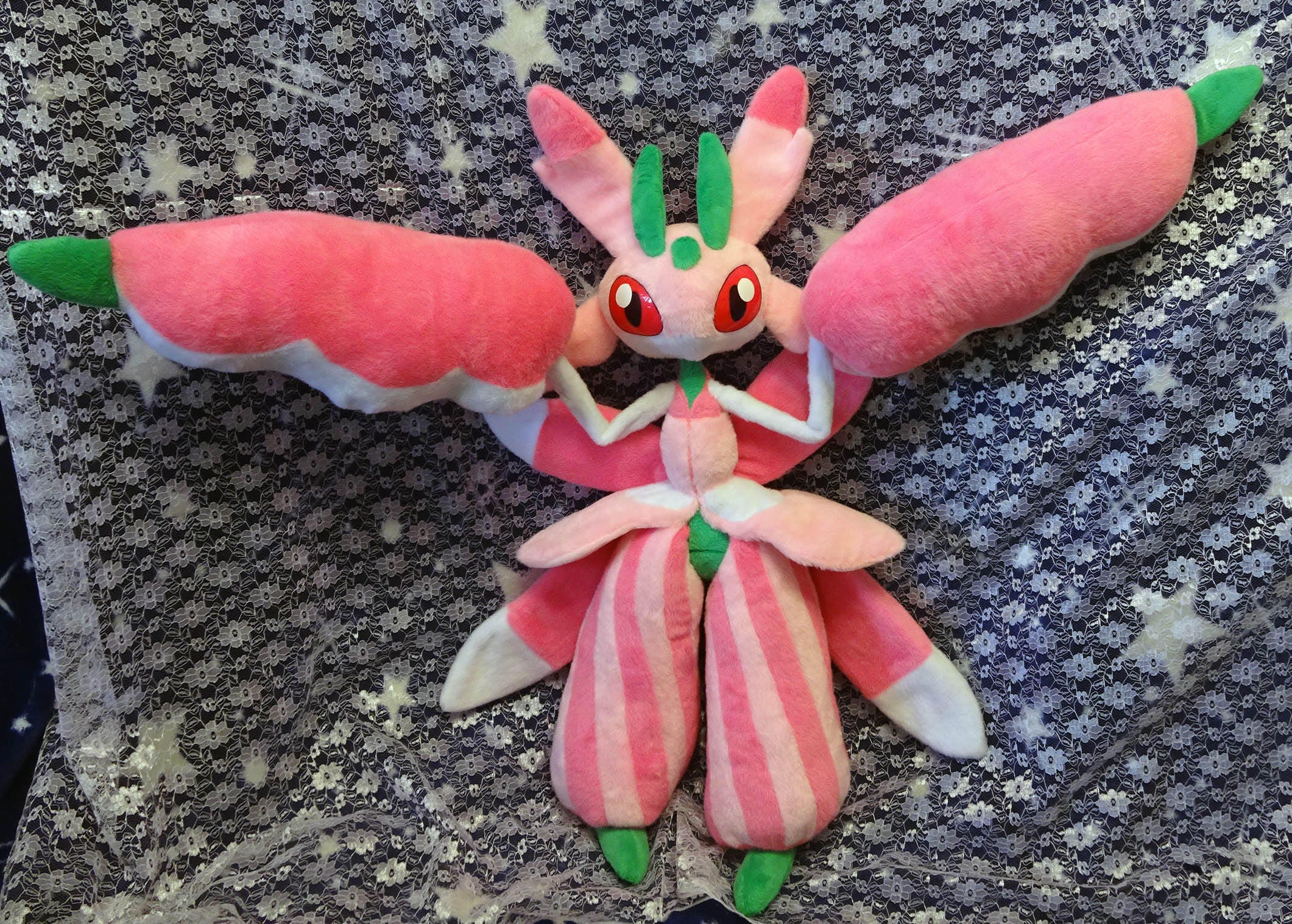 Pokemon Sun Moon inspired big Lurantis plushie approx 70 cm | Etsy