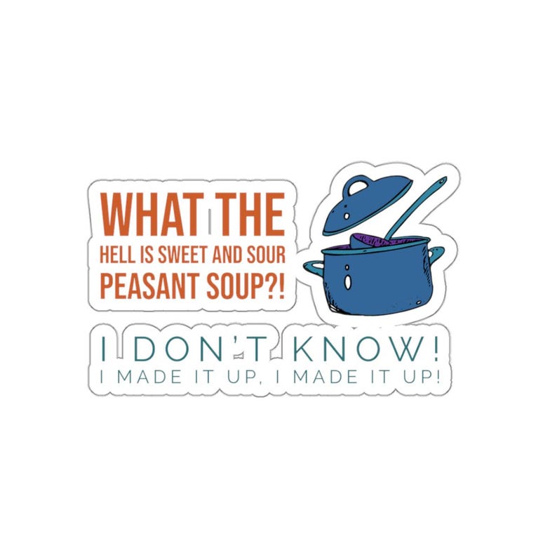 Sweet and Sour Peasant Soup Birdcage Sticker - Etsy