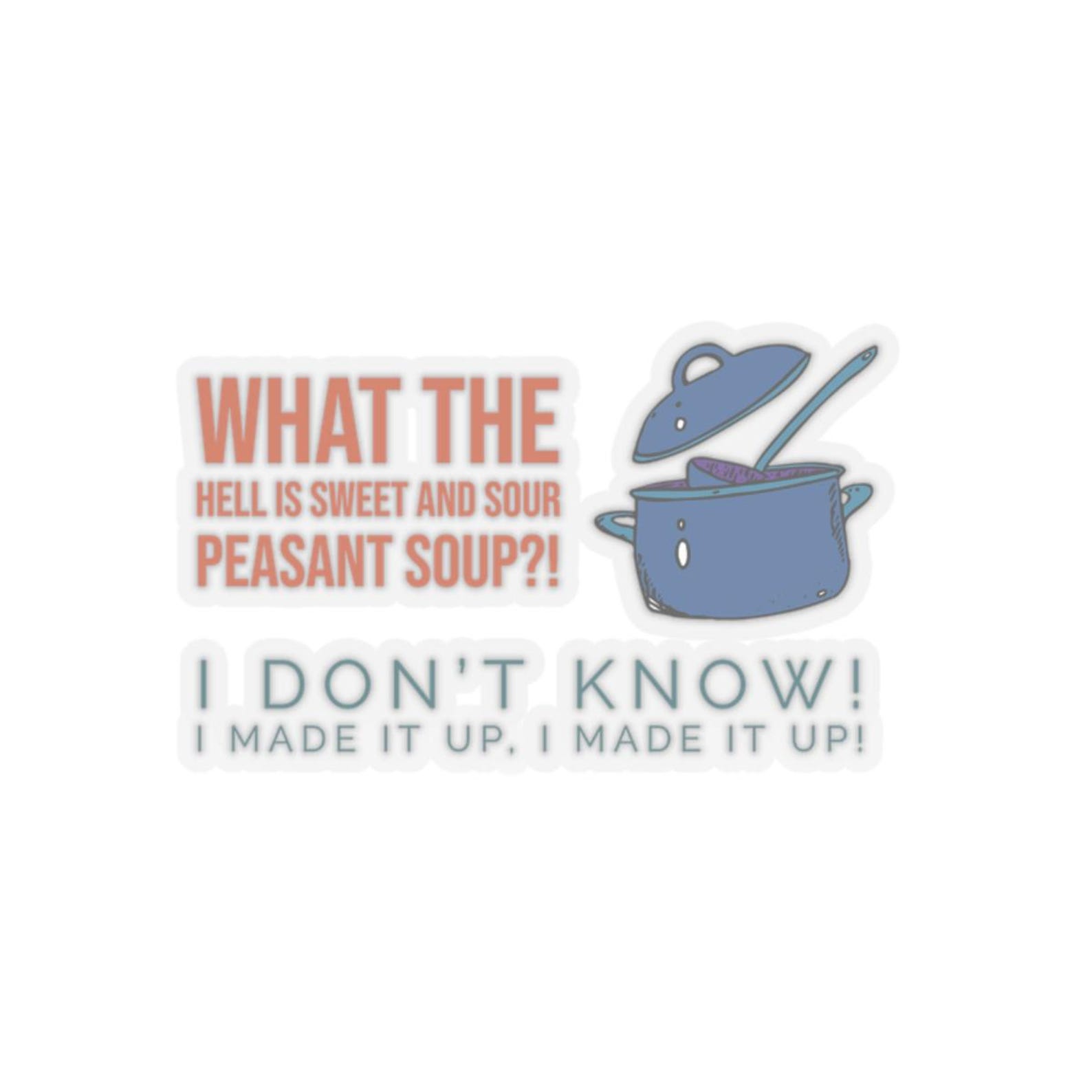 Sweet and Sour Peasant Soup Birdcage Sticker - Etsy