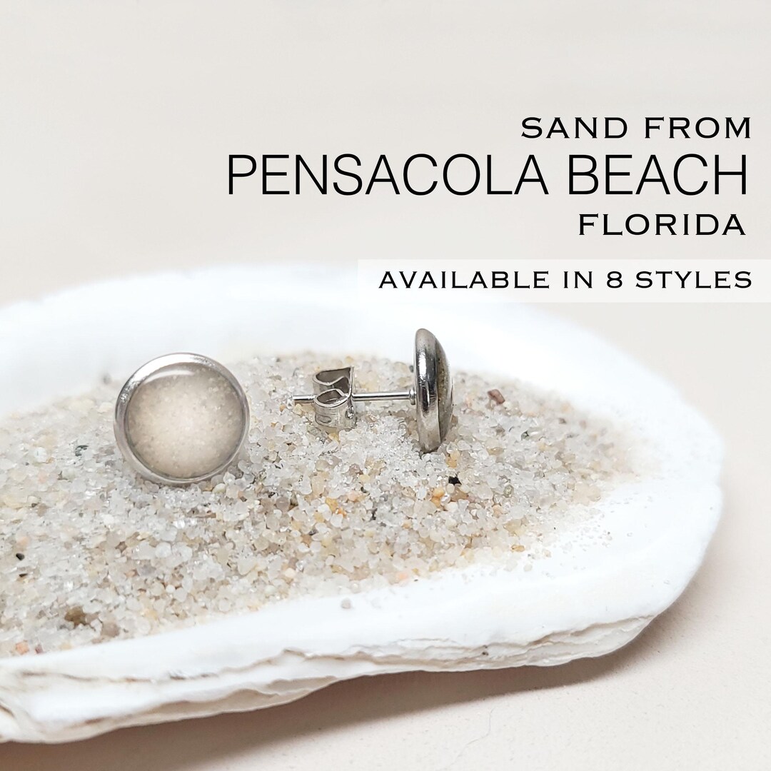 Pensacola Beach Sand Jewelry, Florida Custom Coastal Keepsake Gift ...