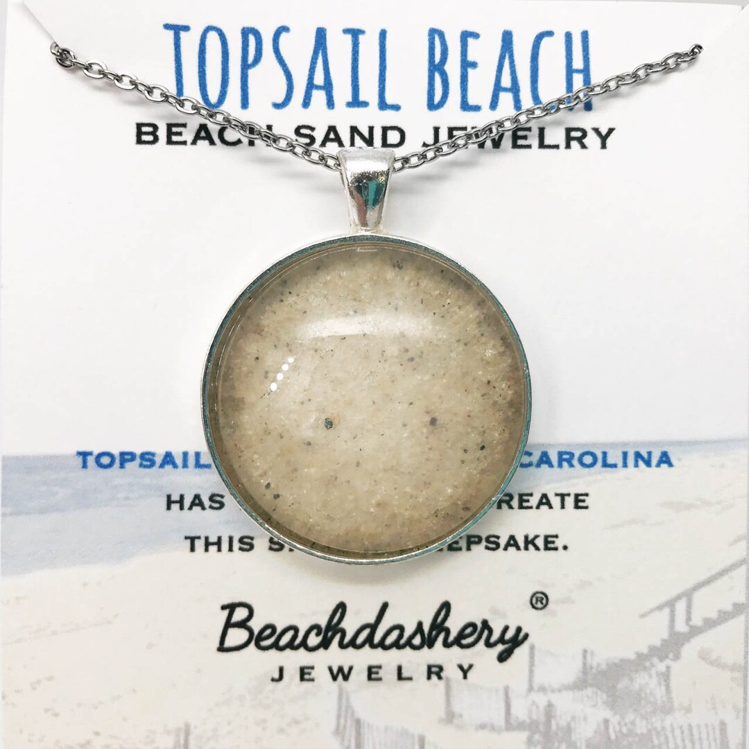 Topsail Beach Sand Jewelry • Real Sand Necklace Ring Earrings Bracelet ...