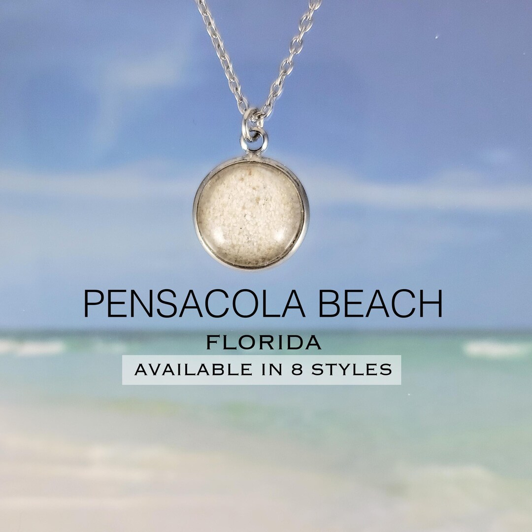 Pensacola Beach Sand Jewelry, Florida Custom Coastal Keepsake Gift ...