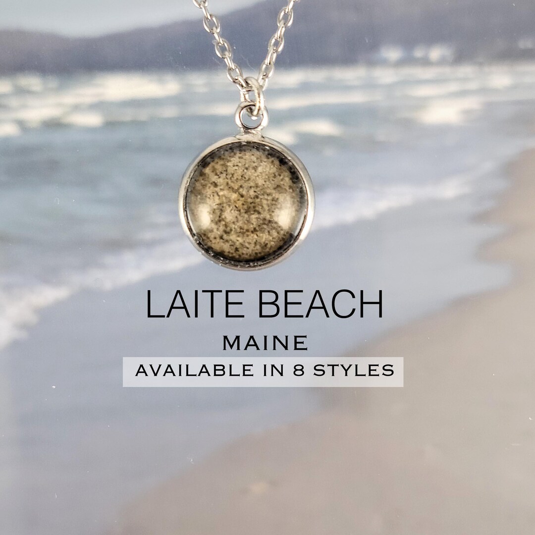 Camden Maine Sand Jewelry, Laite Beach Custom Coastal Natural Keepsake ...