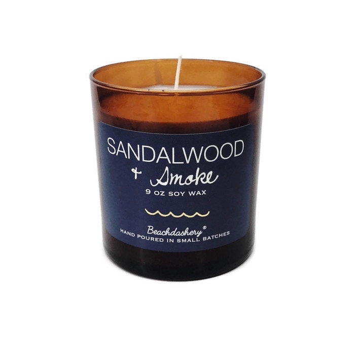 Sandalwood Smoke Candle - Etsy