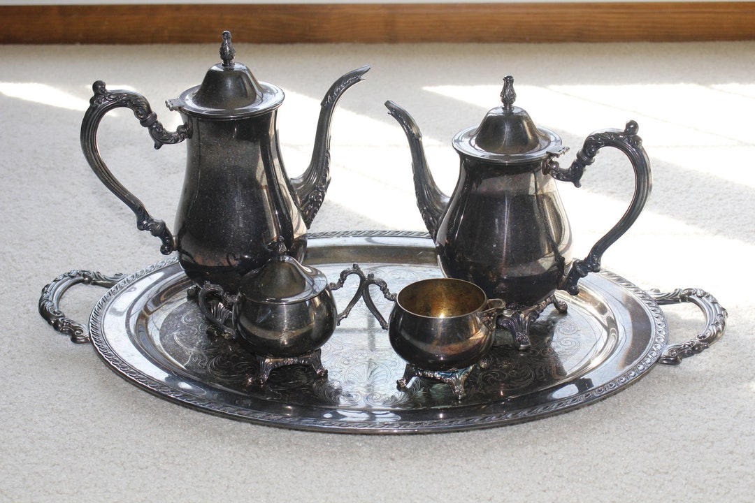 ONEIDA SILVER SERVING 5 Piece Vintage Set - Etsy