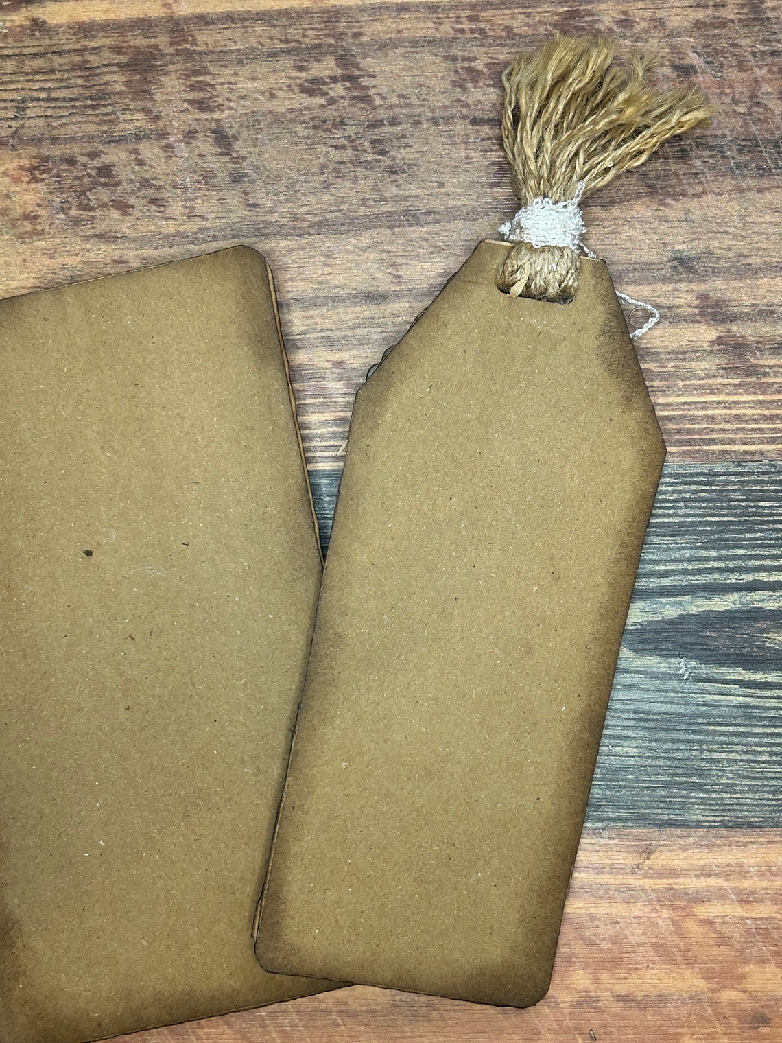 Junk Journal Tag and Journalling Card, Cardboard and Anaglypta Textured ...