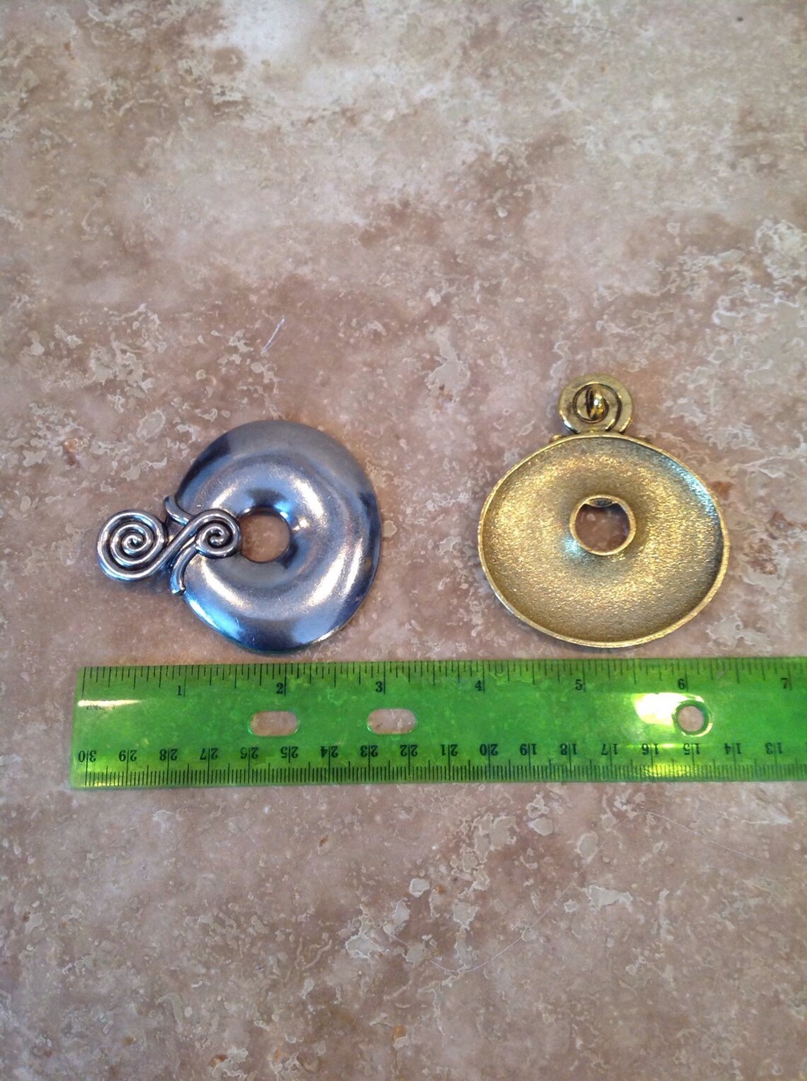 Circle Pendant With Hidden Bail, Free Shipping, Ships From Canada - Etsy