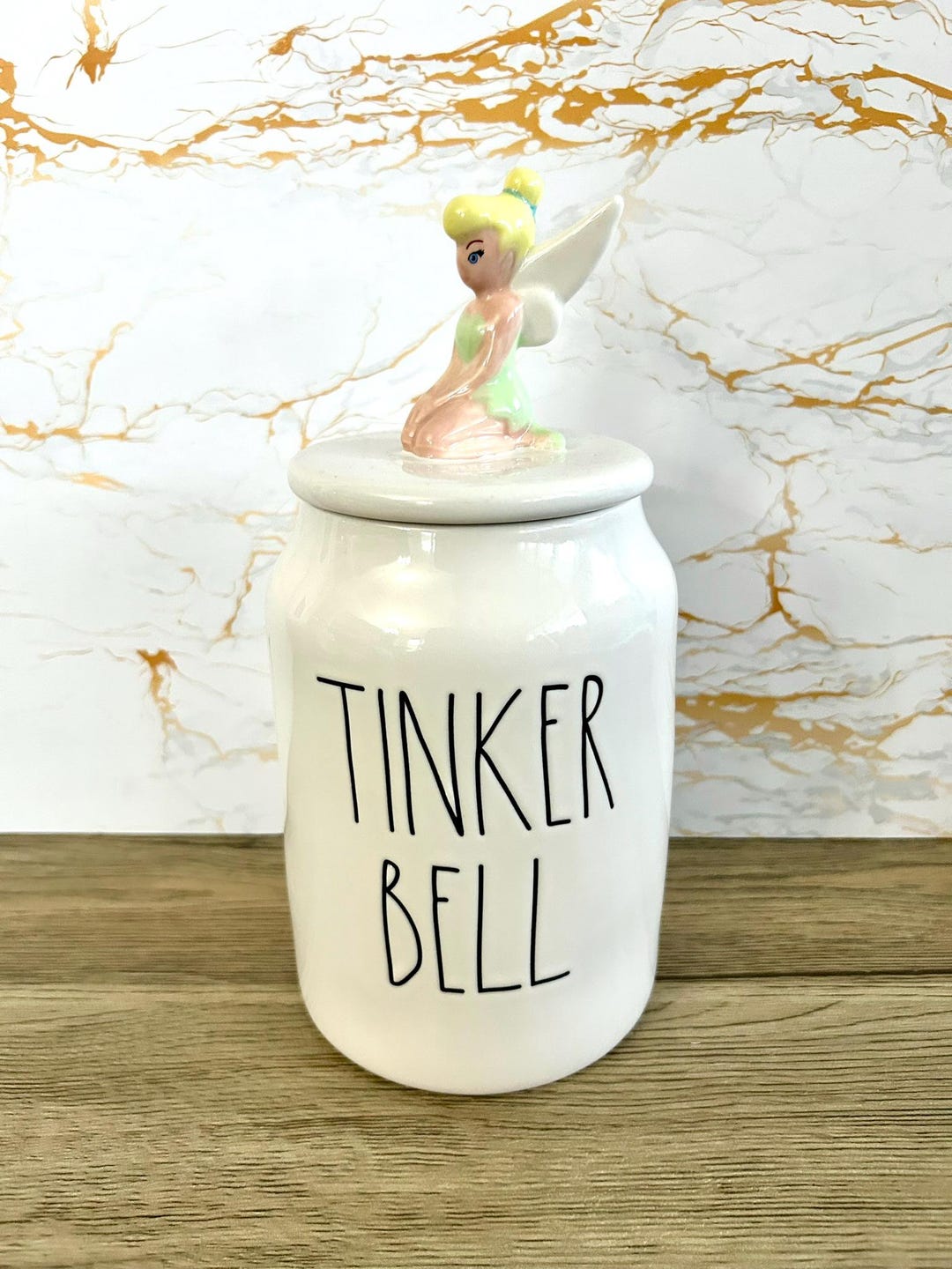 Rae Dunn Collectible Original Disneys Tinkerbell Canister Jar With Lid ...
