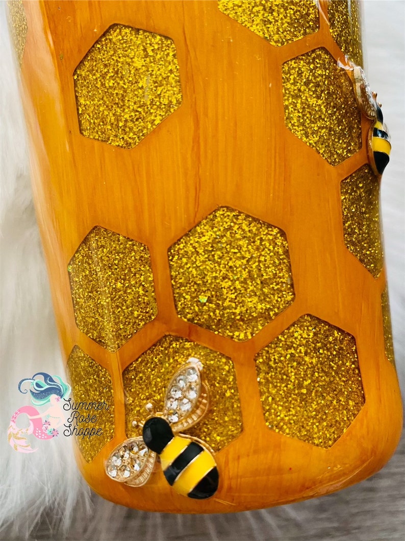 Honeycomb and Bumble Bee Tumbler Stainless Steel Tumbler - Etsy