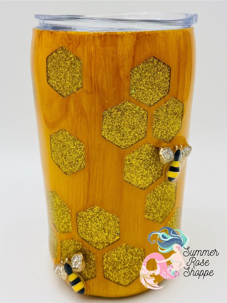 Honeycomb and Bumble Bee Tumbler Stainless Steel Tumbler - Etsy