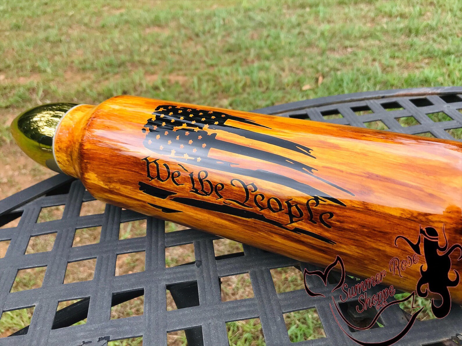 We the People Bullet Wood Grain Tumbler American Flag - Etsy