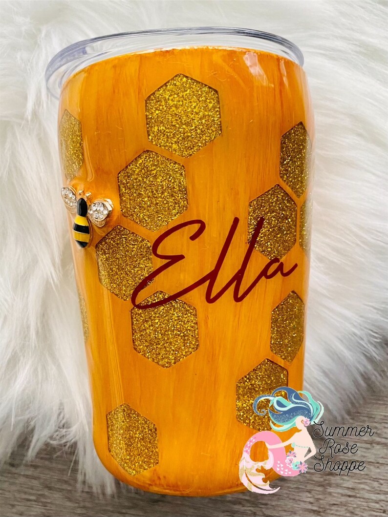 Honeycomb and Bumble Bee Tumbler Stainless Steel Tumbler - Etsy