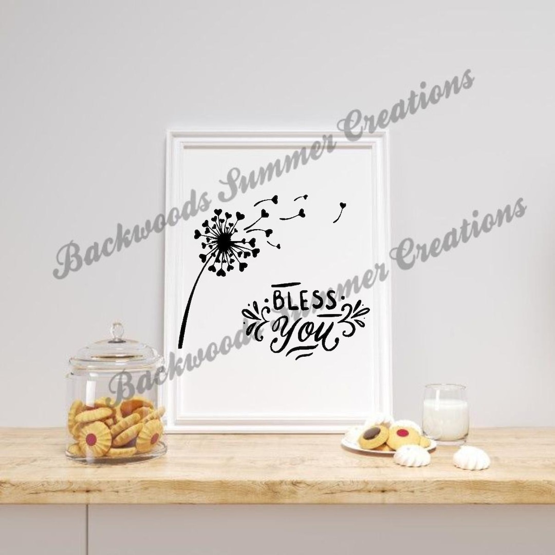 Bless You Mason Jar SVG | Tissue Jar Decal SVG | Farmhouse Bathroom ...