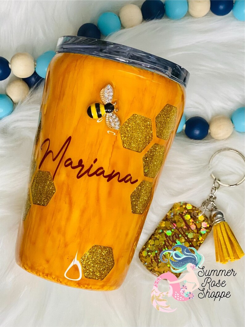 Honeycomb and Bumble Bee Tumbler Stainless Steel Tumbler - Etsy