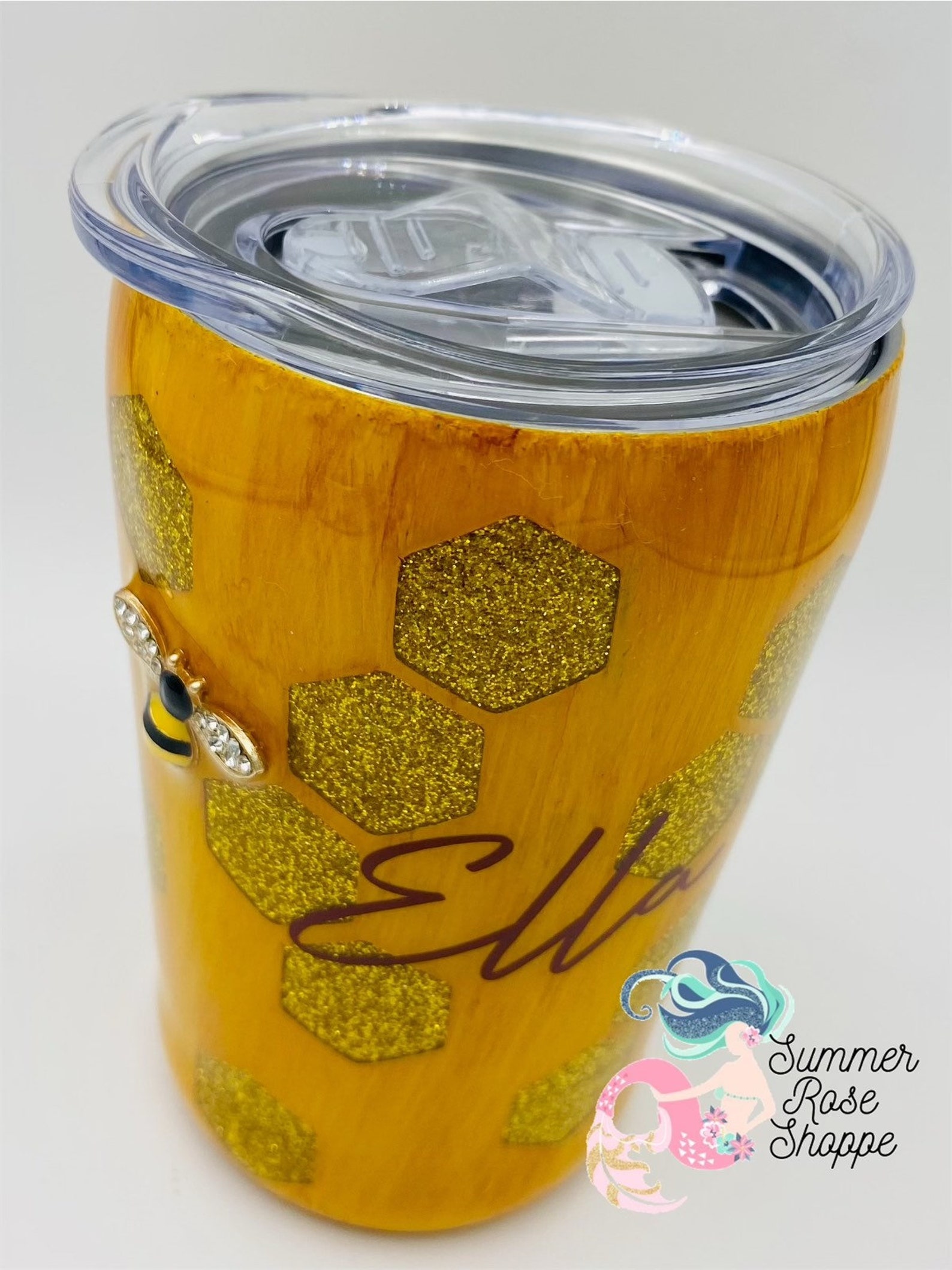 Honeycomb and Bumble Bee Tumbler Stainless Steel Tumbler - Etsy